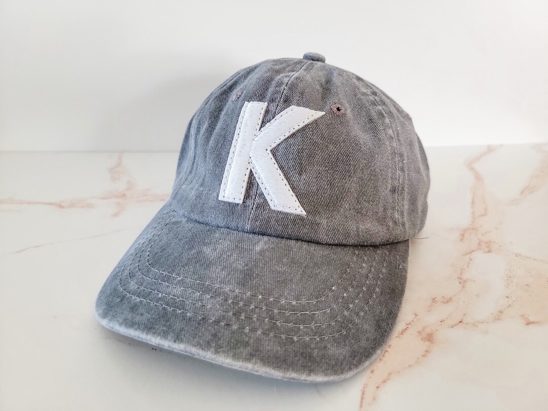 Washed Gray Kids Custom Baseball Hat Cap Children Youth Birthday Gift ...