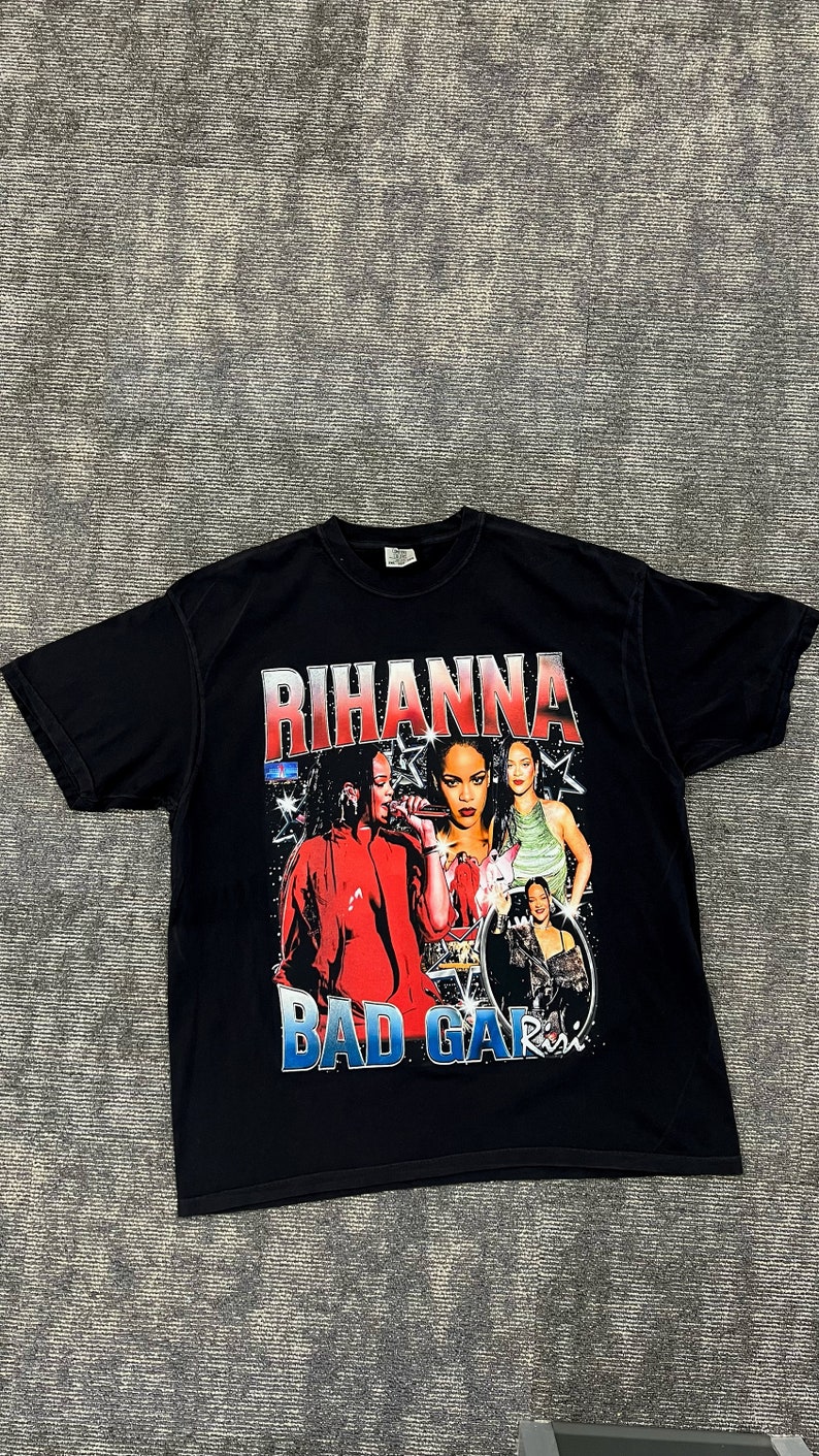 Rihanna 90s Retro Rap Tee Bootleg Rap Tee Vintage 90s Rap Tee Graphic ...