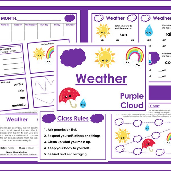 Weather Theme - Etsy