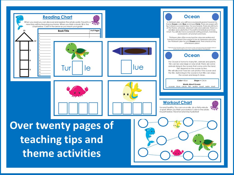 Ocean Theme Lesson Plan - Etsy