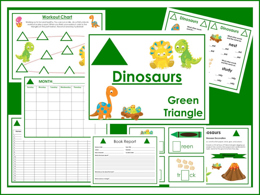 Dinosaurs Theme Lesson Plan - Etsy