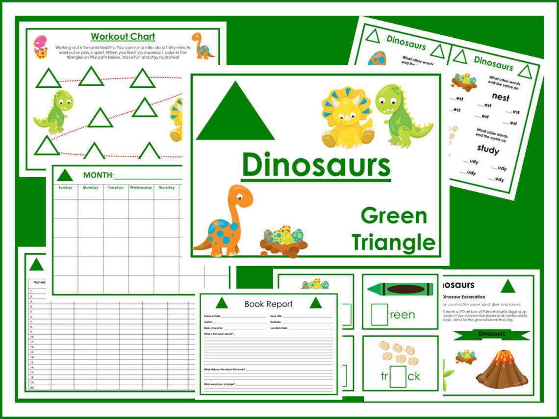 Dinosaurs Theme Lesson Plan - Etsy