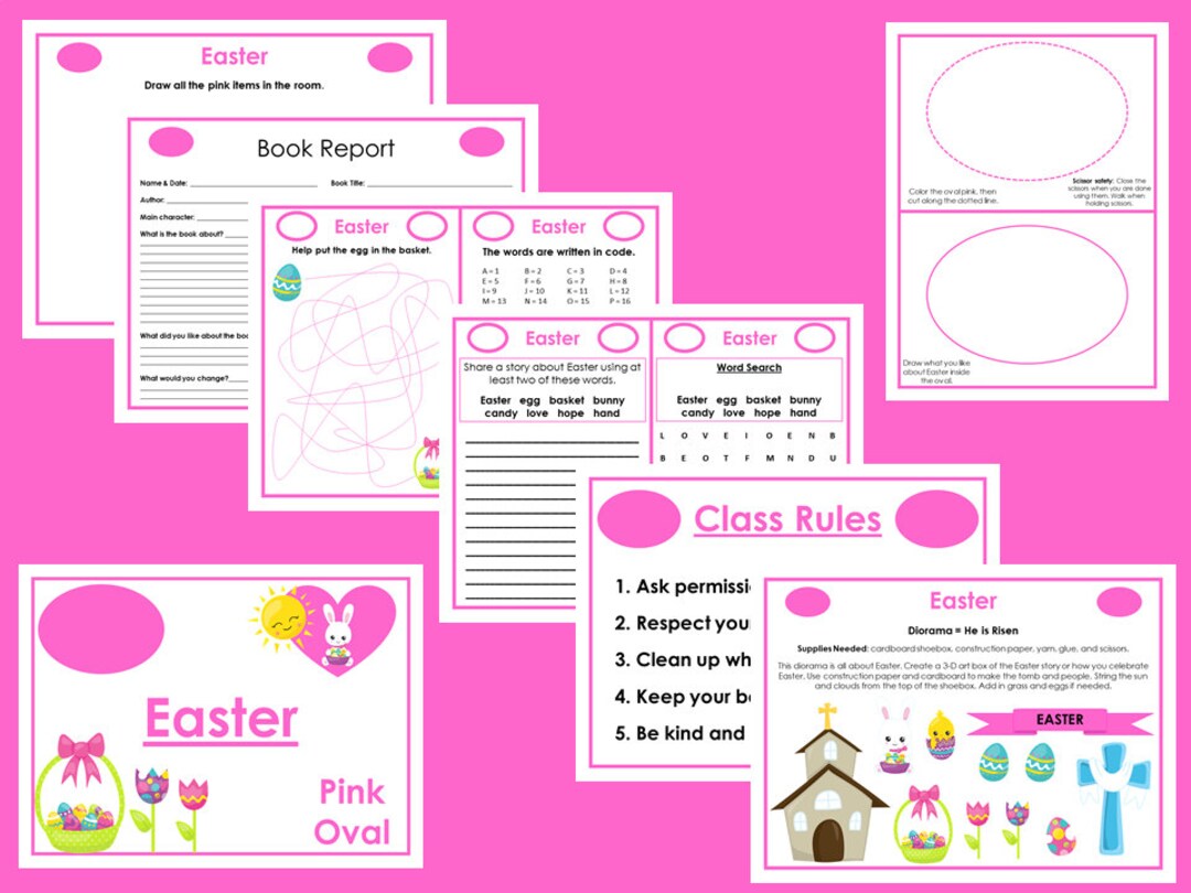Easter Theme Lesson Plan - Etsy