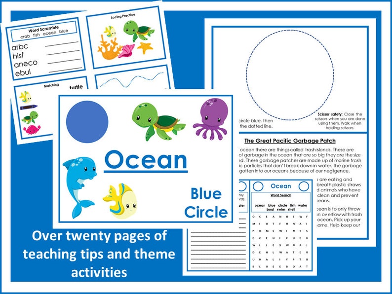 Ocean Theme Lesson Plan - Etsy