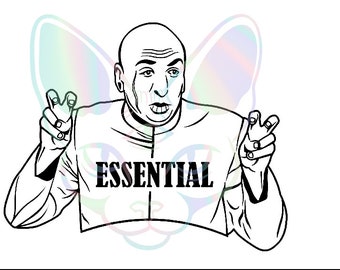 Paper & Party Supplies Paper Evil | Essential Employee Decal Vinyl ...