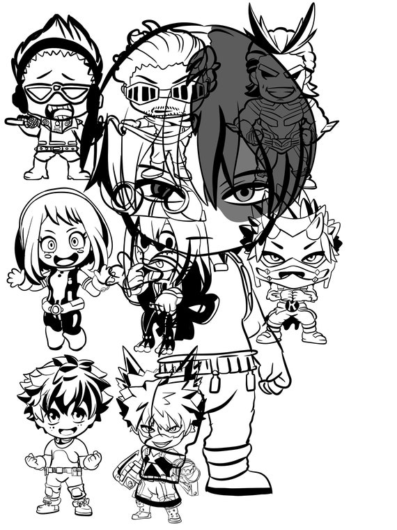 MHA Chibi Bundle - Etsy