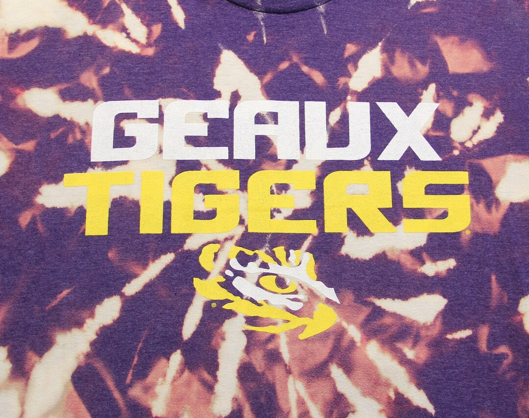 Mens Large LSU geaux Tigers Tie Dye T-shirt - Etsy