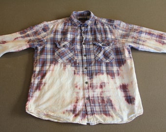 Mens Faded Flannel Shirt - Etsy