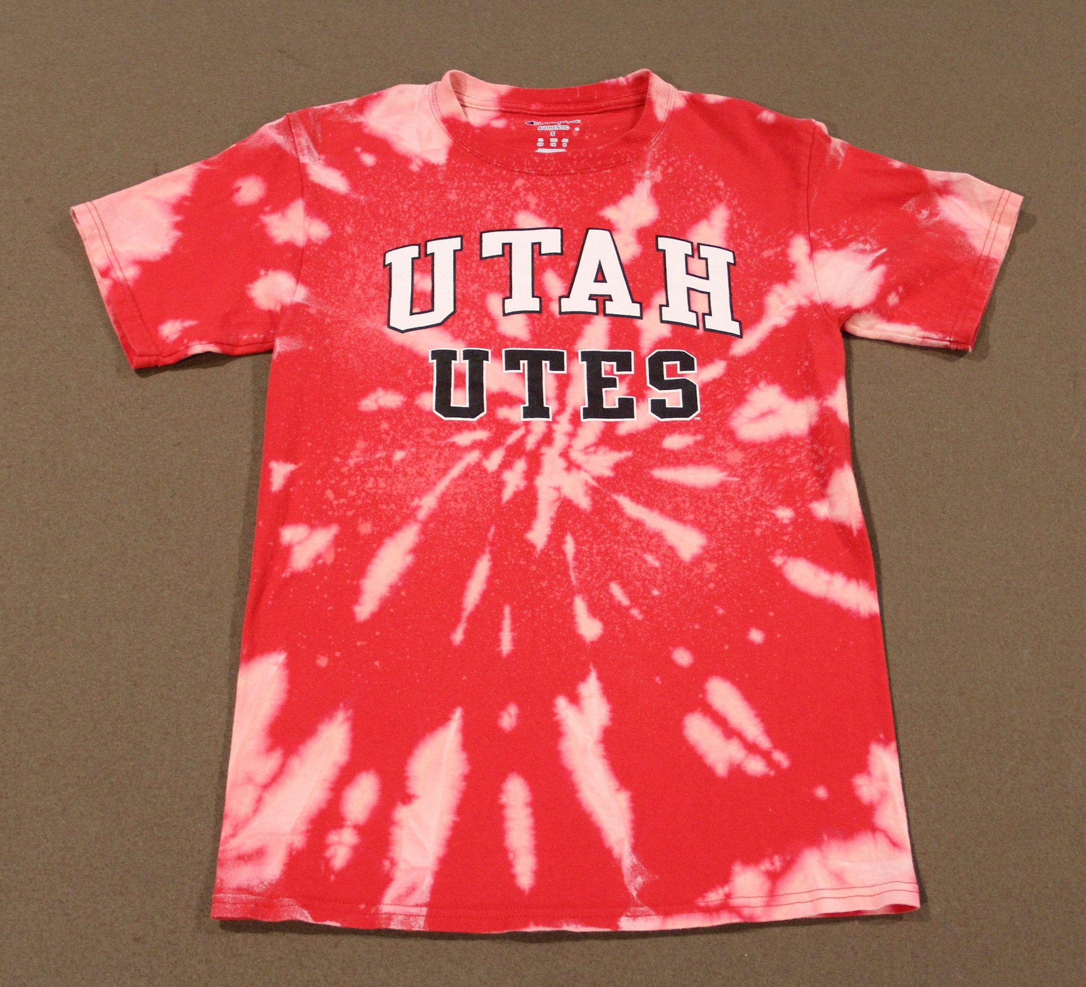 Mens Small Utah Utes Tie Dye T-shirt - Etsy