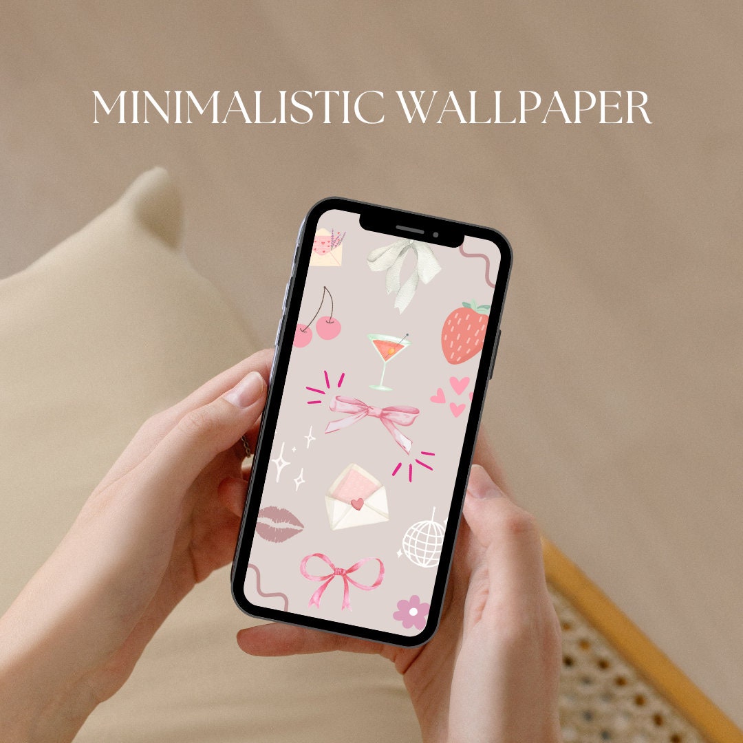 Minimalistic Coquette Phone Wallpaper - Digital Download, Instant ...