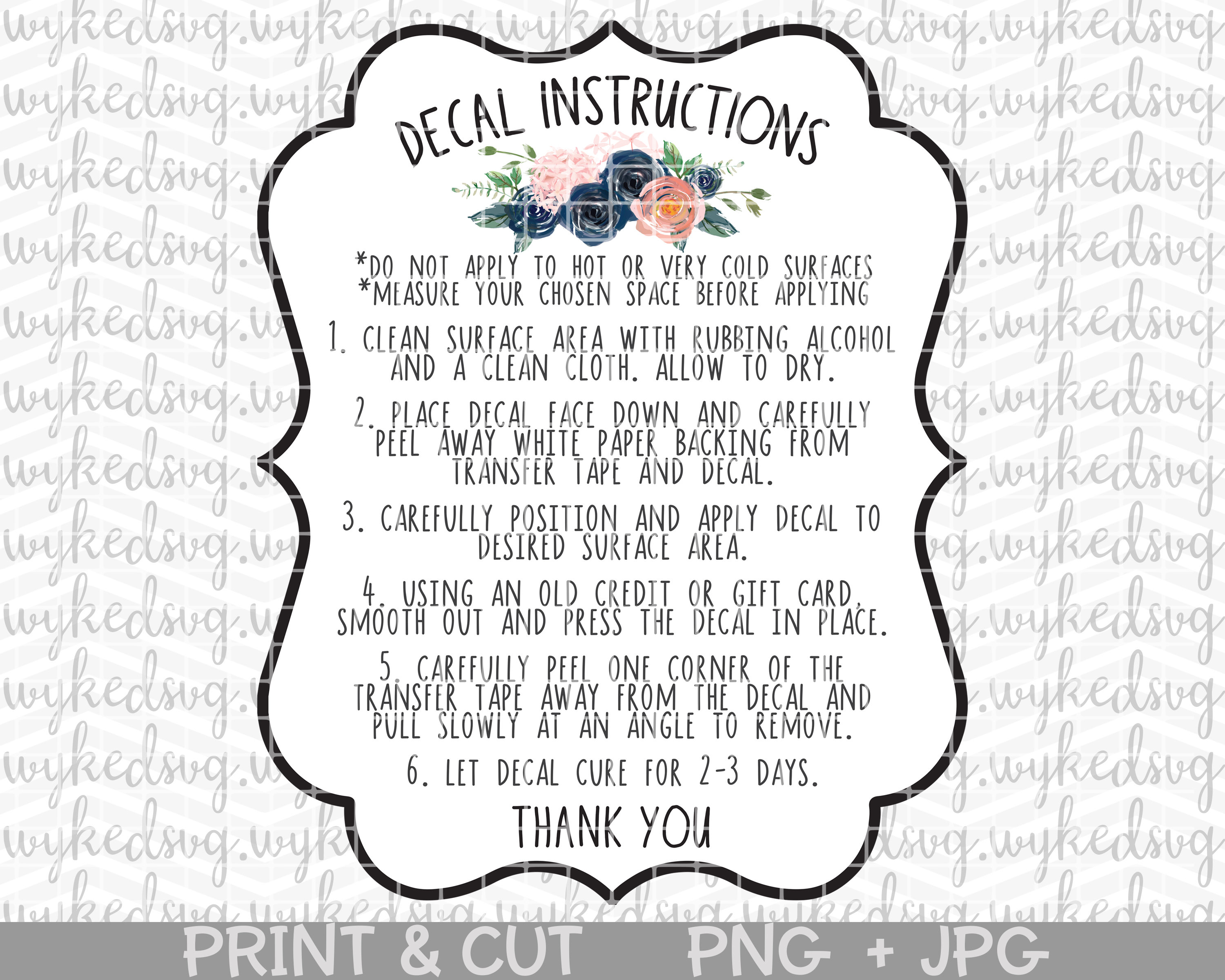 Printable Care Card Care Card Png Tumbler Care Card - Etsy UK