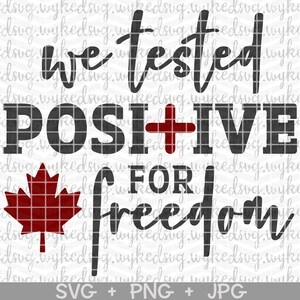 Tested Positive for Freedom Svg, Freedom Convoy 2022 Svg, Mandate ...