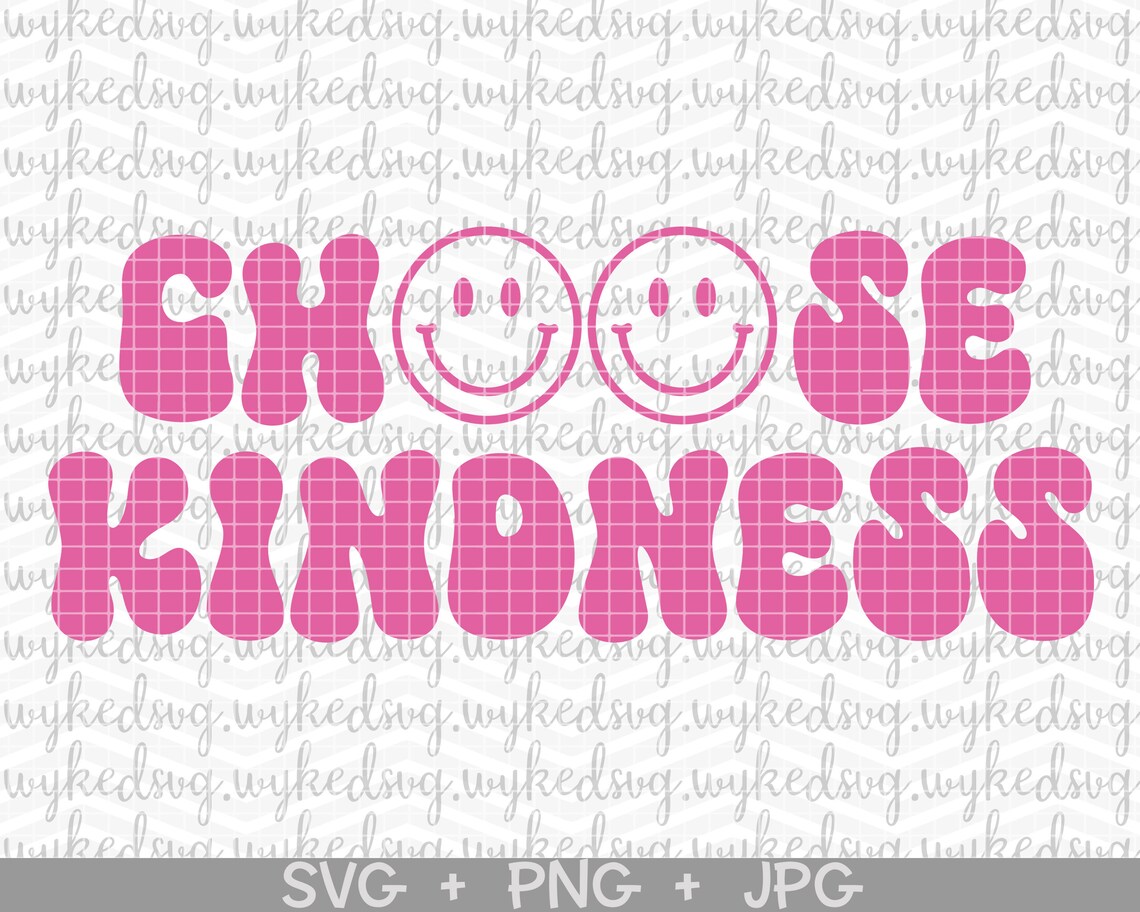 Choose Kindness Svg Pink Shirt Day Svg Anti Bullying Png - Etsy