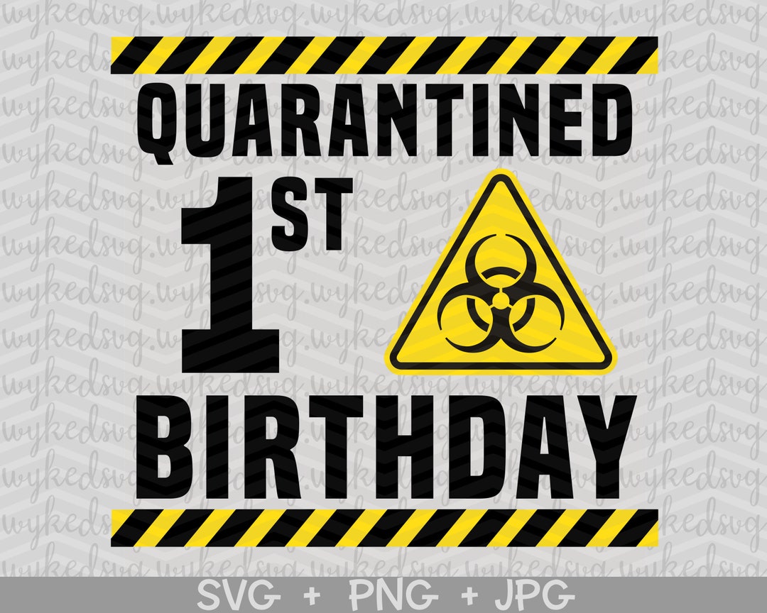 Quarantined Birthday Svg, Birthday Svg, Social Distancing Svg ...