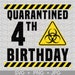 Quarantined Birthday Svg Birthday Svg Social Distancing Svg - Etsy