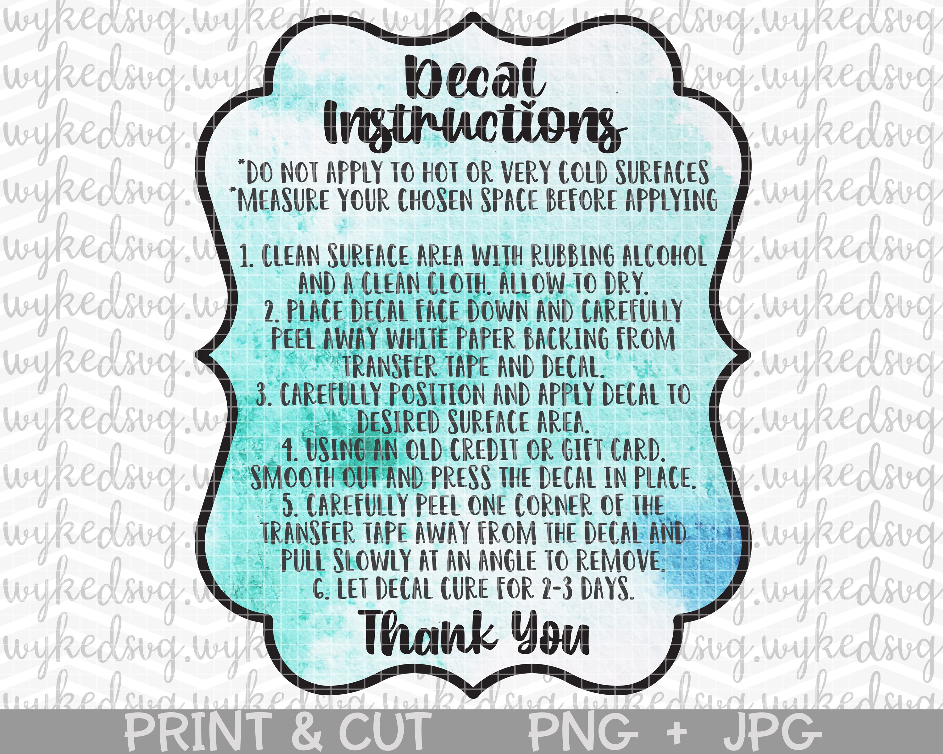 Care Card Bundle Print and Cut Care Cards Watercolor Png - Etsy