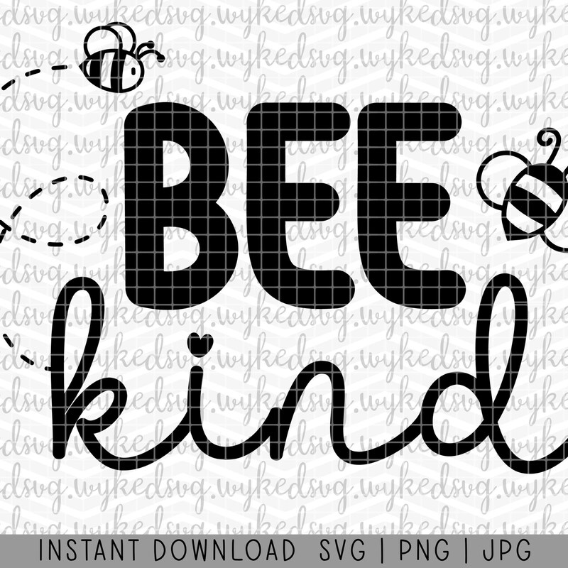 Bee Kind Png - Etsy