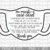 Decal Care Card Png, Print and Cut Care Card, Watercolor Png, Printable ...