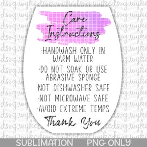 Care Card Bundle Tumbler Care Card Png Apparel Care Card - Etsy Canada