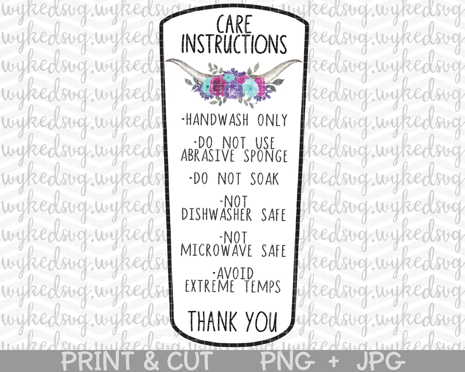Care Card Bundle Print and Cut Care Card Floral Longhorn - Etsy