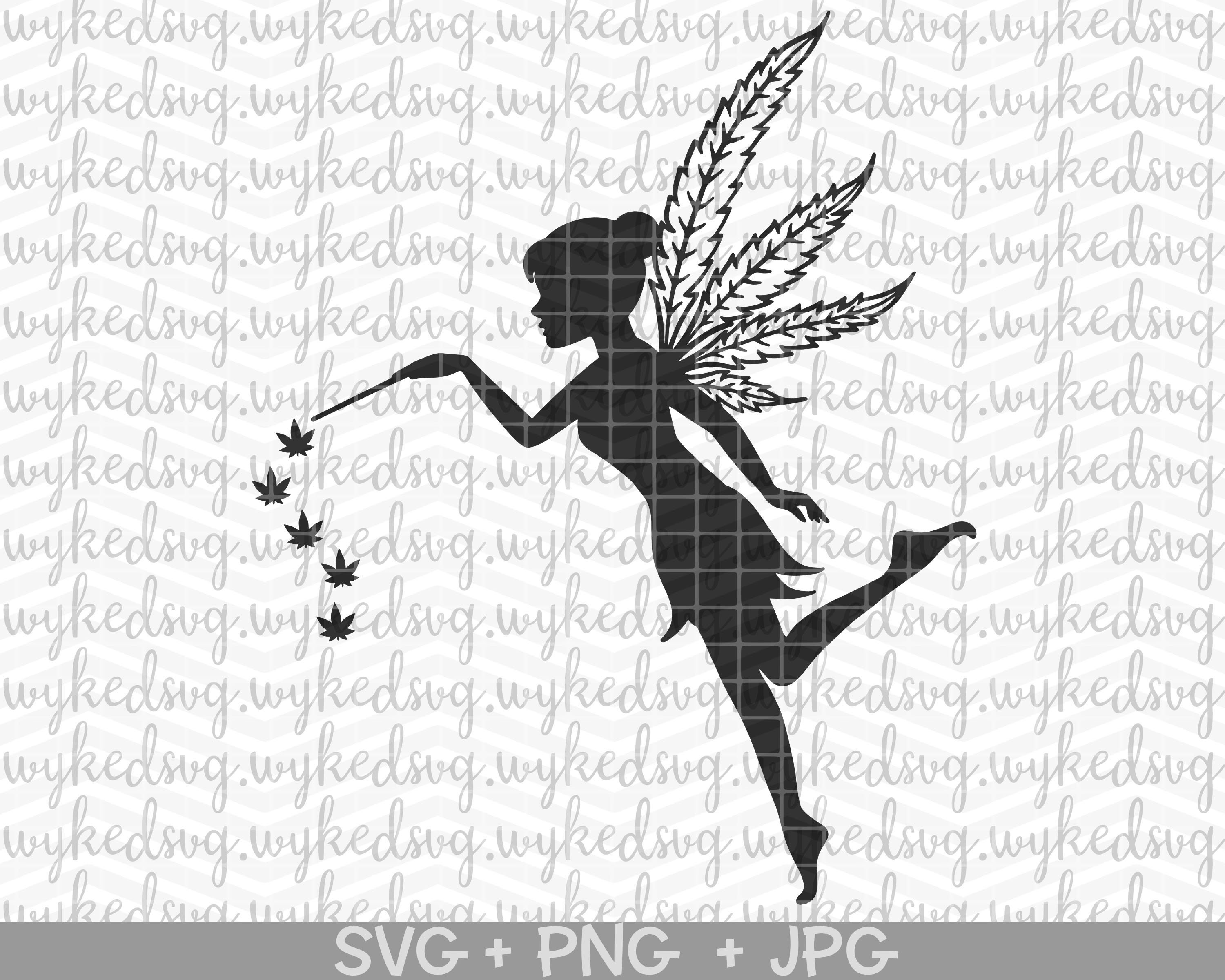 Weed fairy svg marijuana fairy svg cannabis fairy svg | Etsy