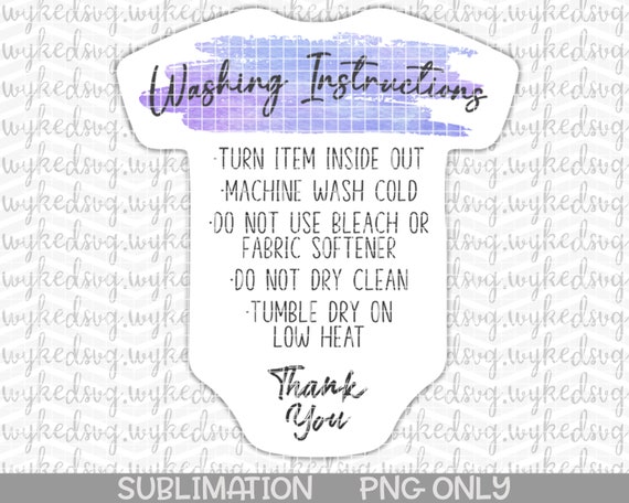 Printable Care Card Care Card Png Baby Shirt Care Card - Etsy