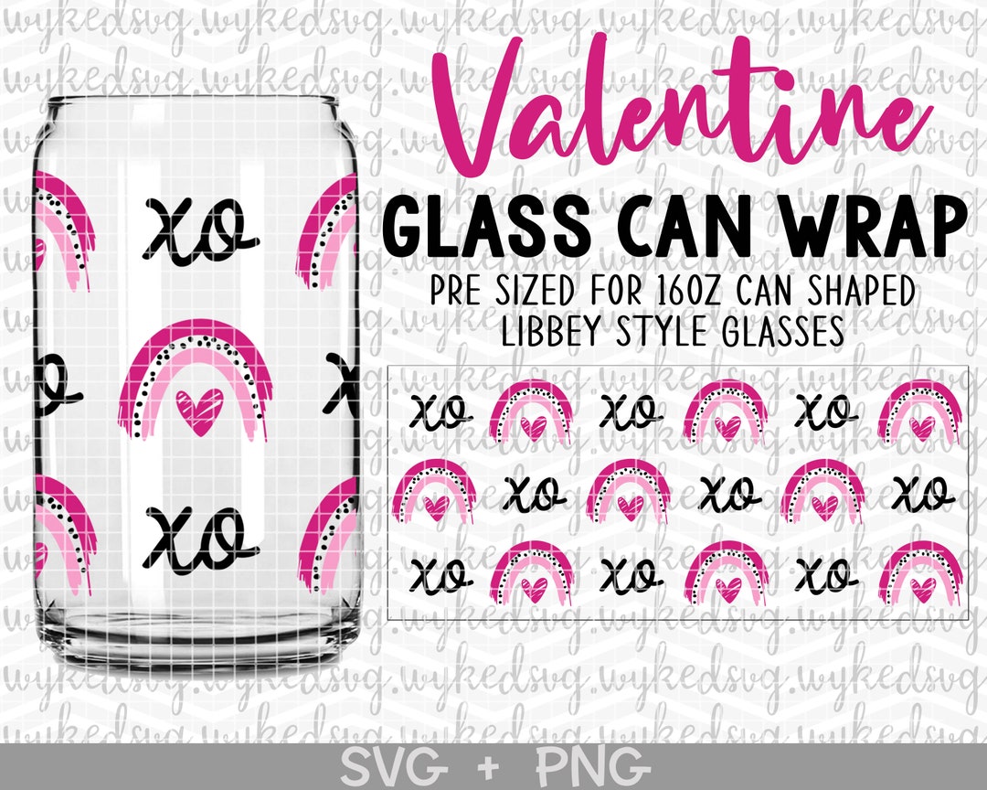 Valentine Libbey Cup Svg, Heart Glass Svg, Libbey Glass Can Svg, Pop ...