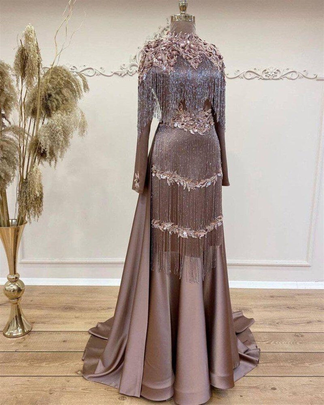 Muslim Wedding Dress, Evening Dress, Islamic Couture, Hijab Evening ...