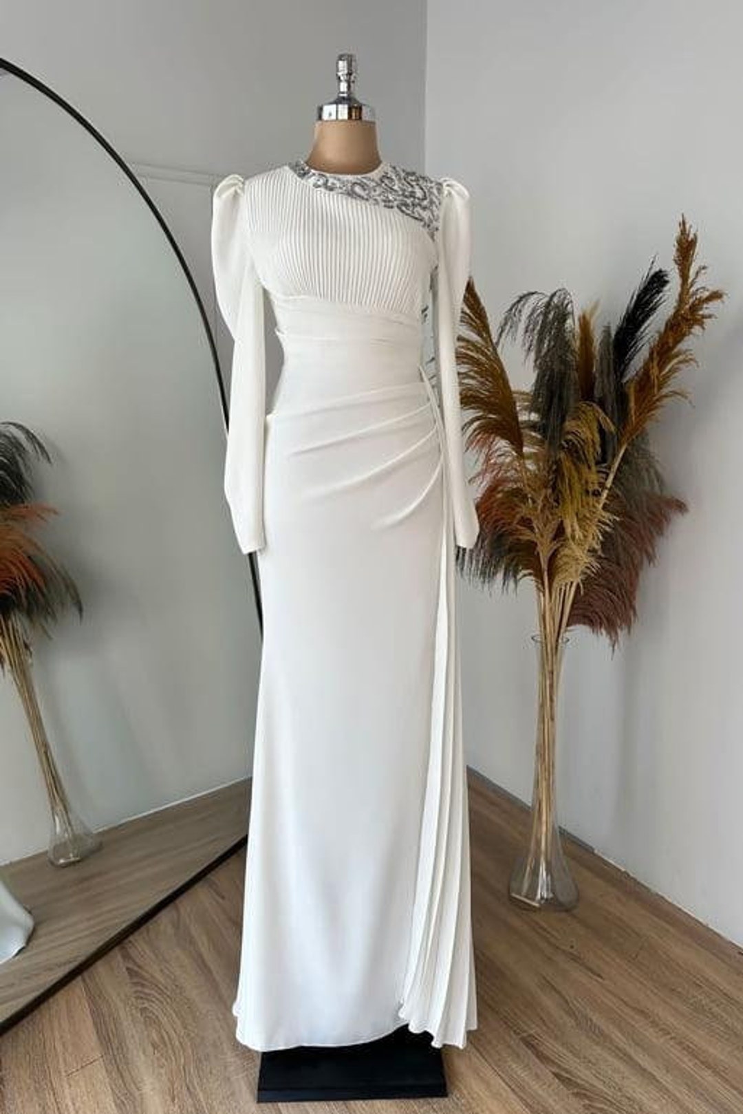 Muslim Wedding Dress, Evening Dress, Islamic Couture, Hijab Evening ...