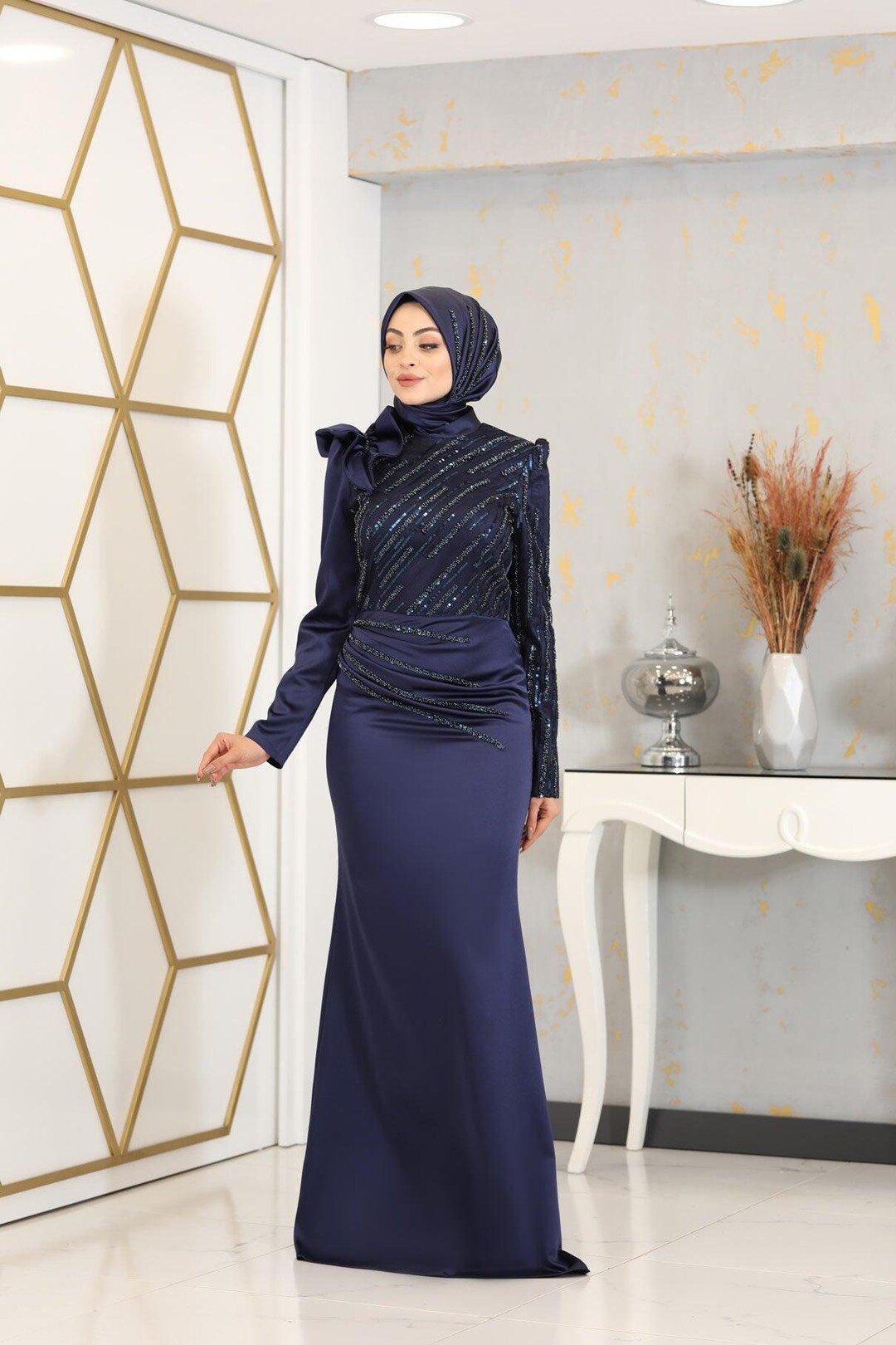 Muslim Wedding Dress, Evening Dress, Islamic Couture, Hijab Evening ...