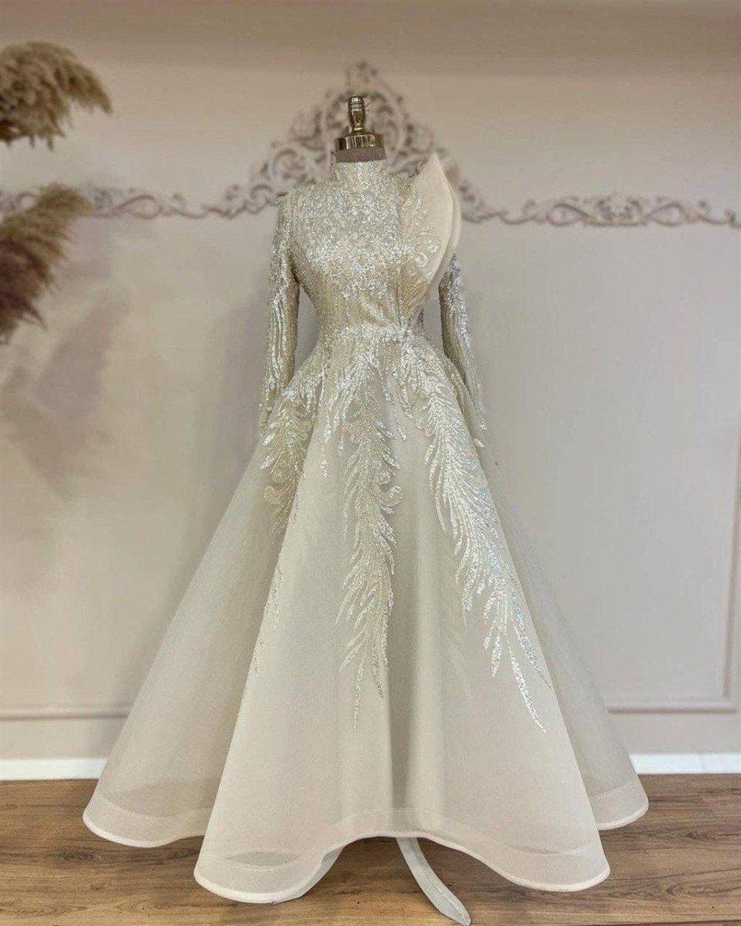 Muslim Wedding Dress, Evening Dress, Islamic Couture, Hijab Evening ...