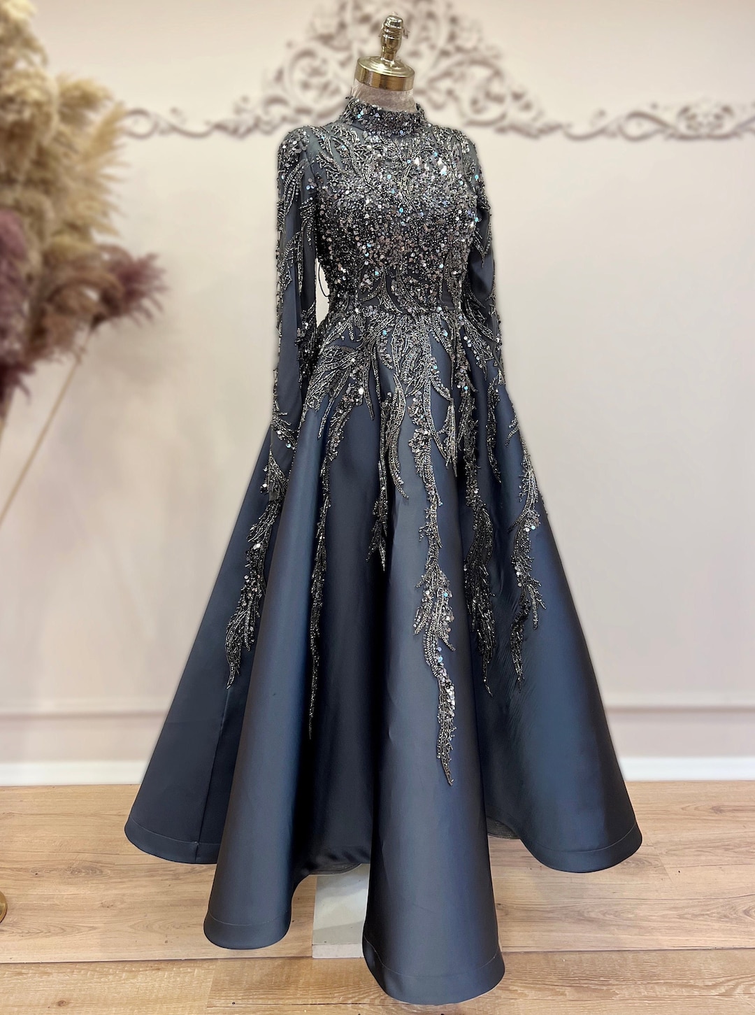 Muslim Wedding Dress, Evening Dress, Islamic Couture, Hijab Evening ...