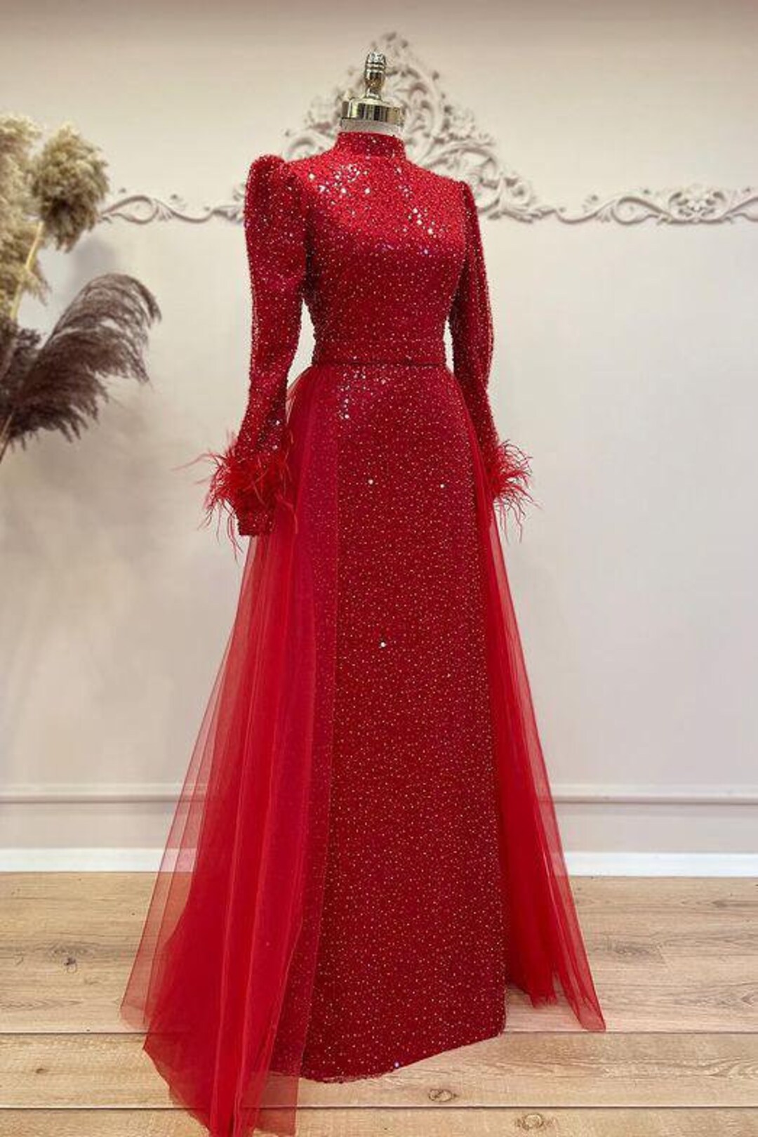 Muslim Wedding Dress, Evening Dress, Islamic Couture, Hijab Evening ...