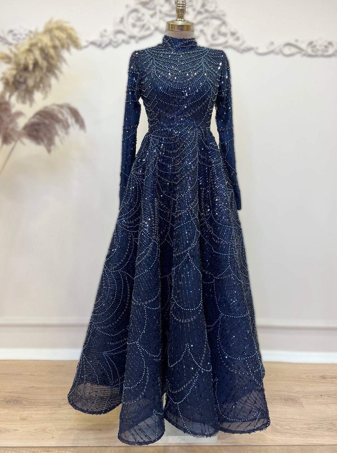 Muslim Wedding Dress, Evening Dress, Islamic Couture, Hijab Evening ...