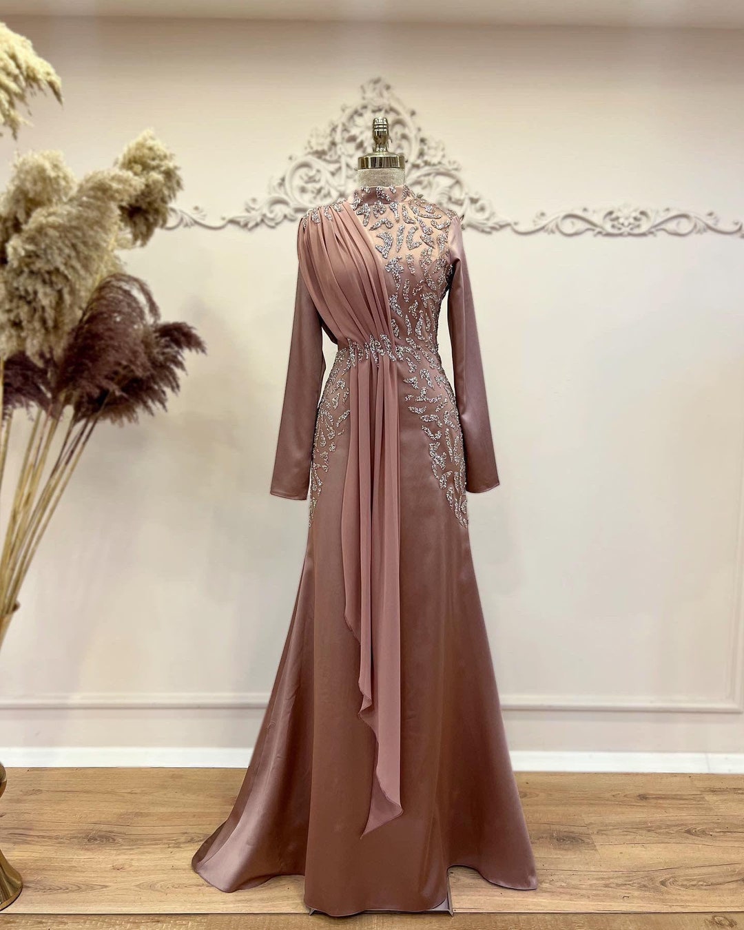 Muslim Wedding Dress, Evening Dress, Islamic Couture, Hijab Evening ...