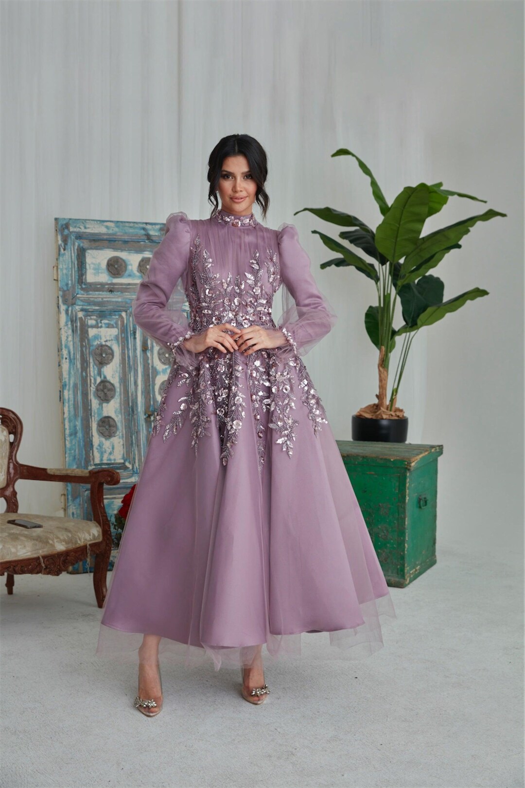 Muslim Wedding Dress, Evening Dress, Islamic Couture, Hijab Evening ...