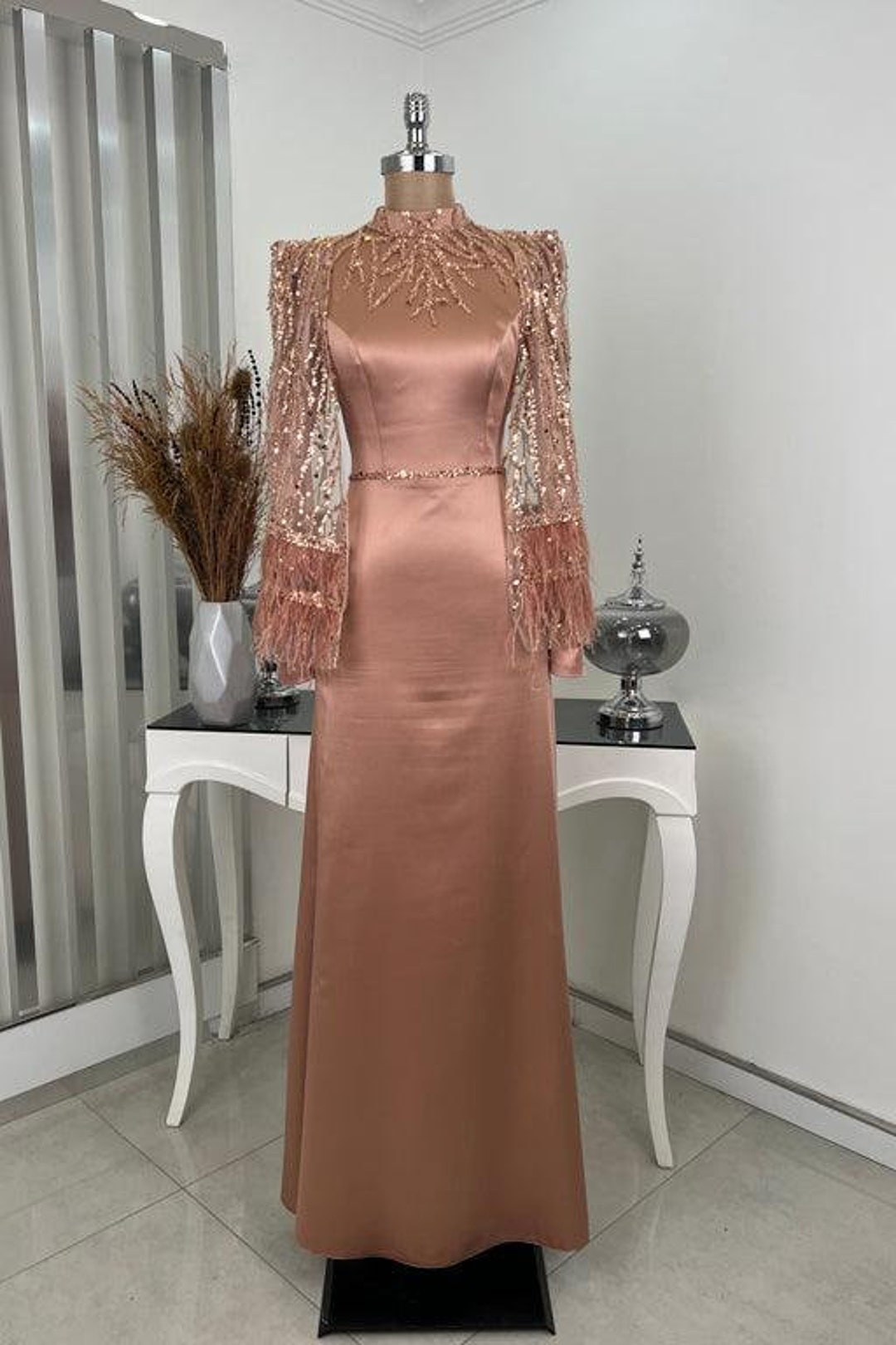 Muslim Wedding Dress, Evening Dress, Islamic Couture, Hijab Evening ...