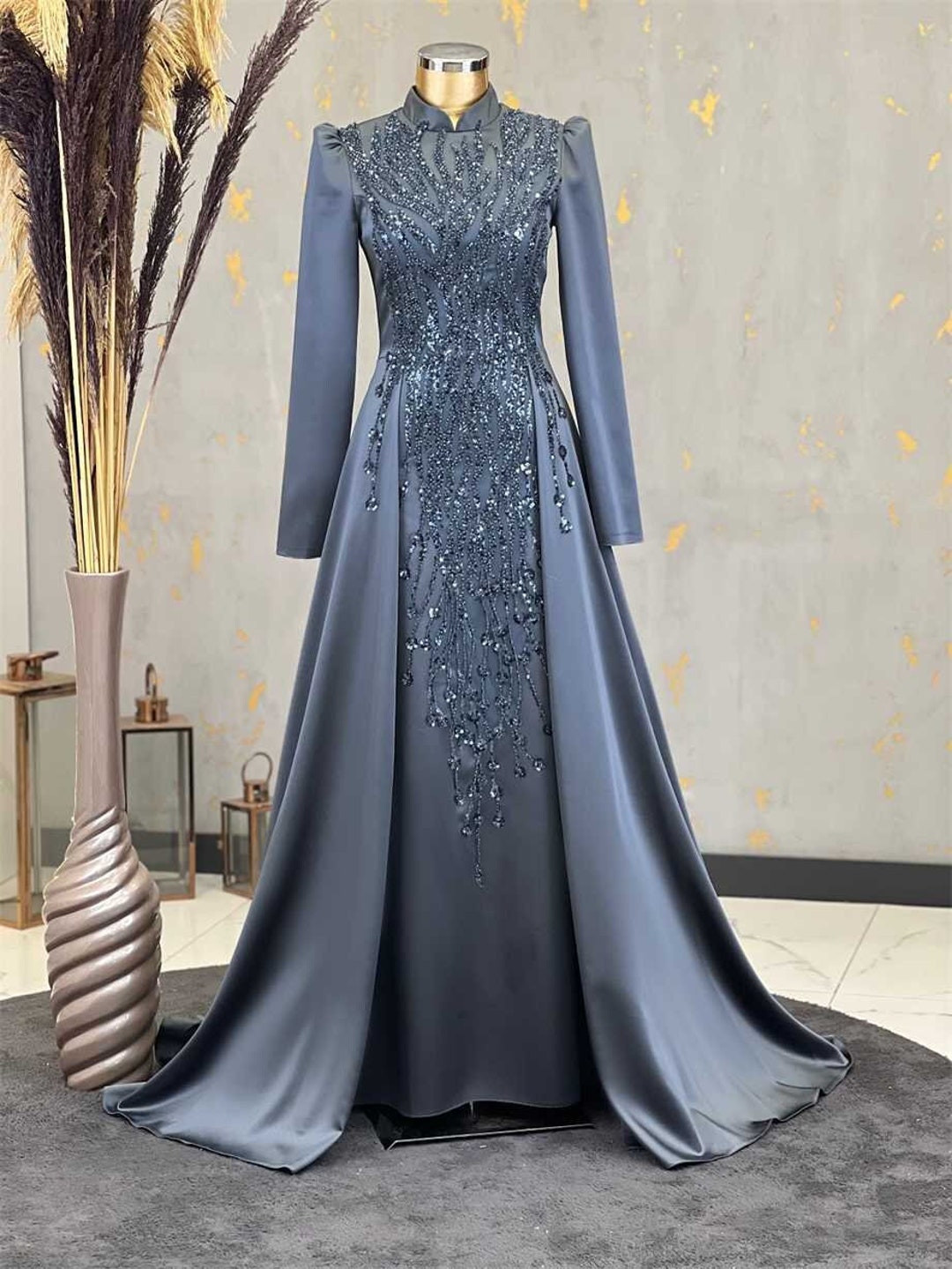 Muslim Wedding Dress, Evening Dress, Islamic Couture, Hijab Evening ...