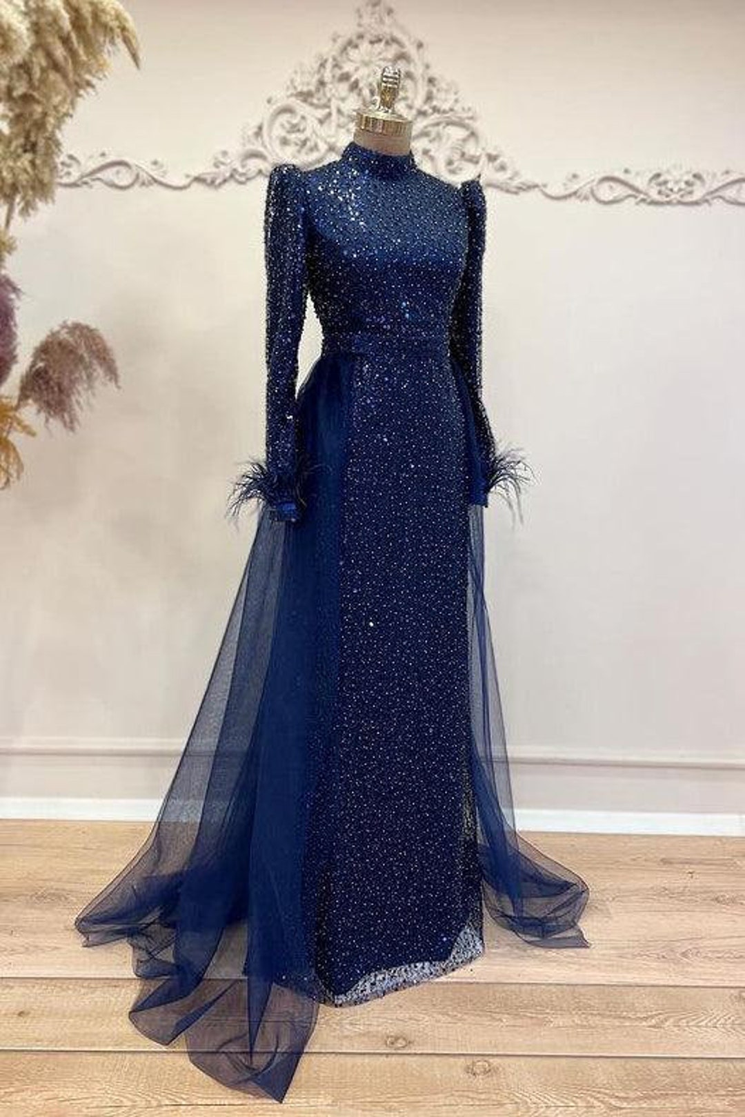 Muslim Wedding Dress, Evening Dress, Islamic Couture, Hijab Evening ...