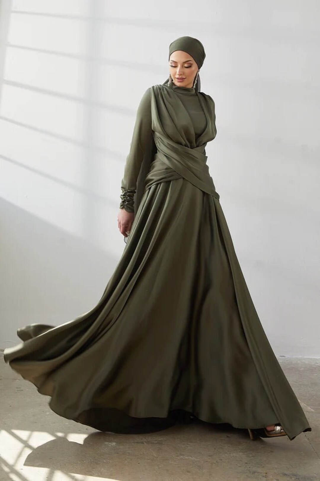 Muslim Wedding Dress, Evening Dress, Islamic Couture, Hijab Evening ...