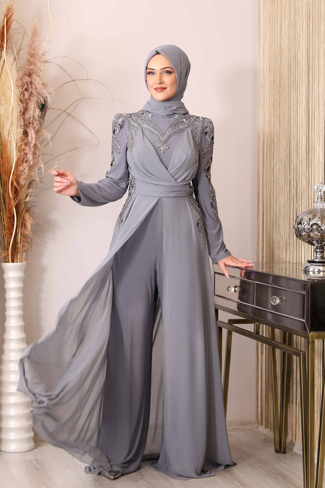 Muslim Wedding Dress, Evening Dress, Islamic Couture, Hijab Evening ...
