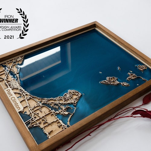 Custom Laser Cut Map of Any City in the World - Etsy