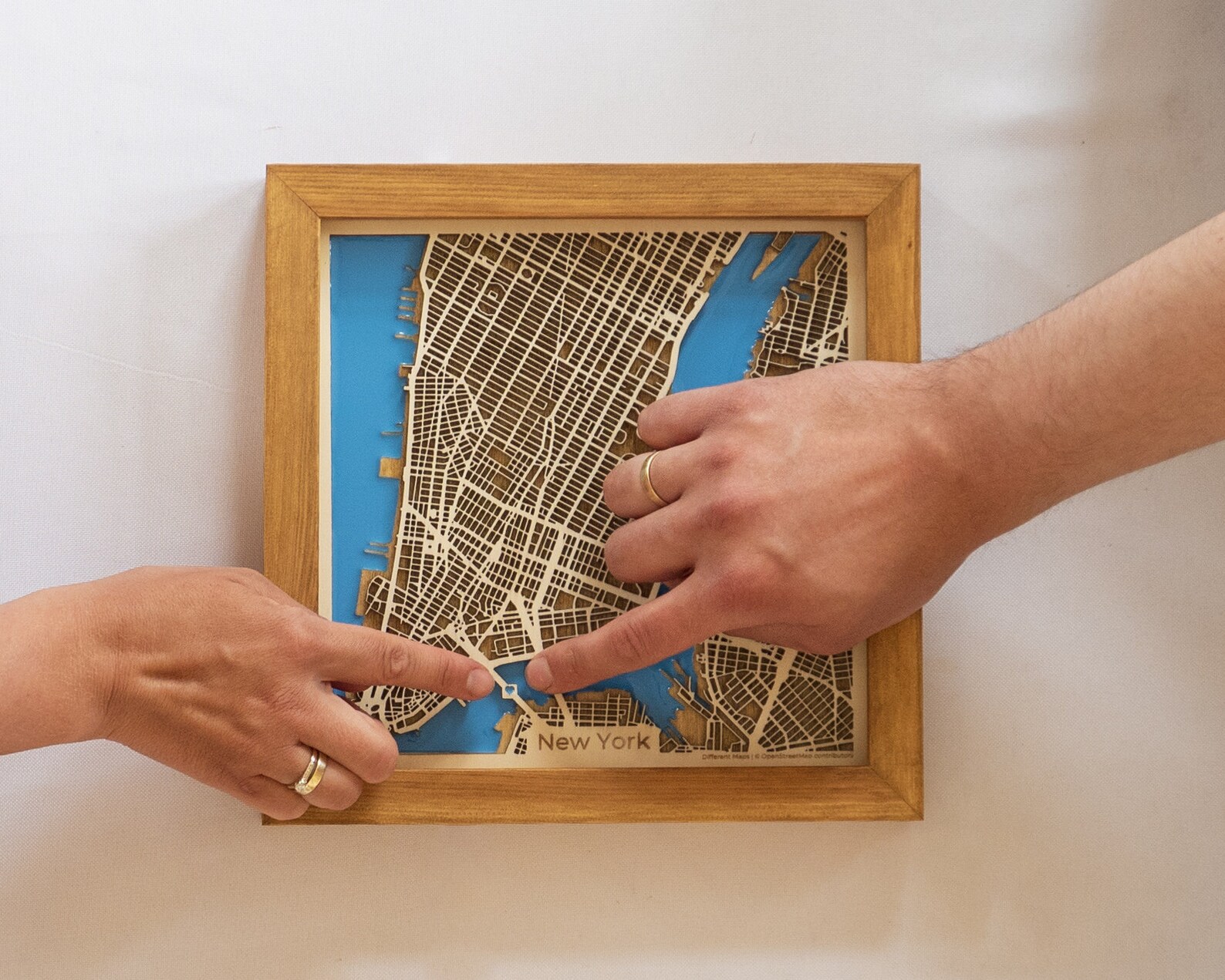 Personalized Wooden Map of Any City in the World Wood and | Etsy