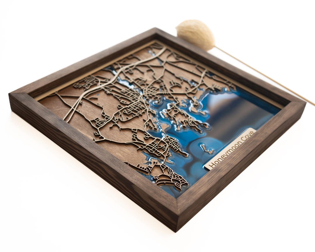 Mystic Map | Wood and Epoxy - Etsy