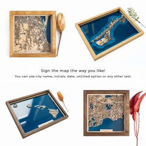 Wildwood Wood Map | Wood and Epoxy - Etsy