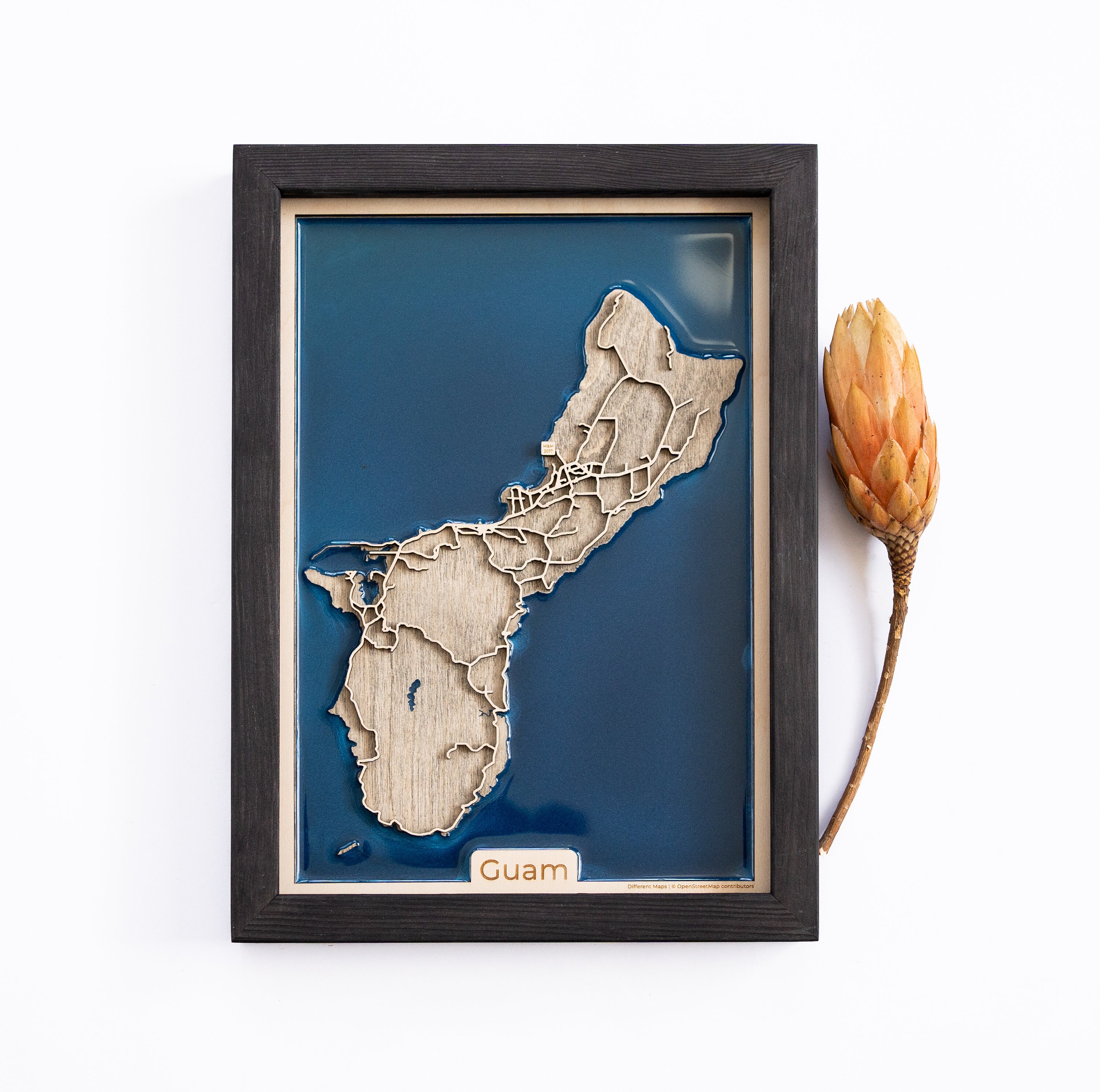 Guam Map | Wood and Epoxy - Etsy