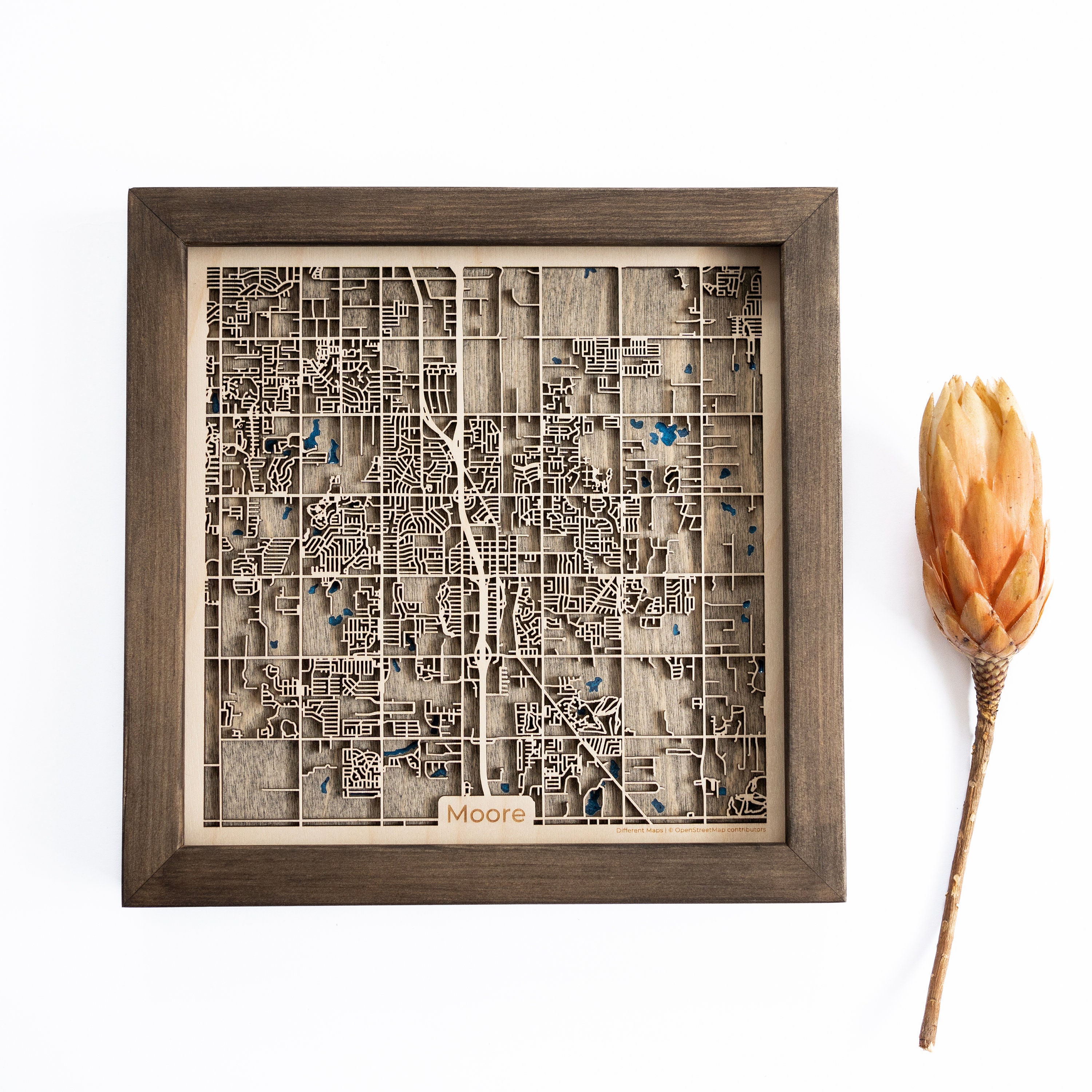 Moore Map | Wood and Epoxy - Etsy