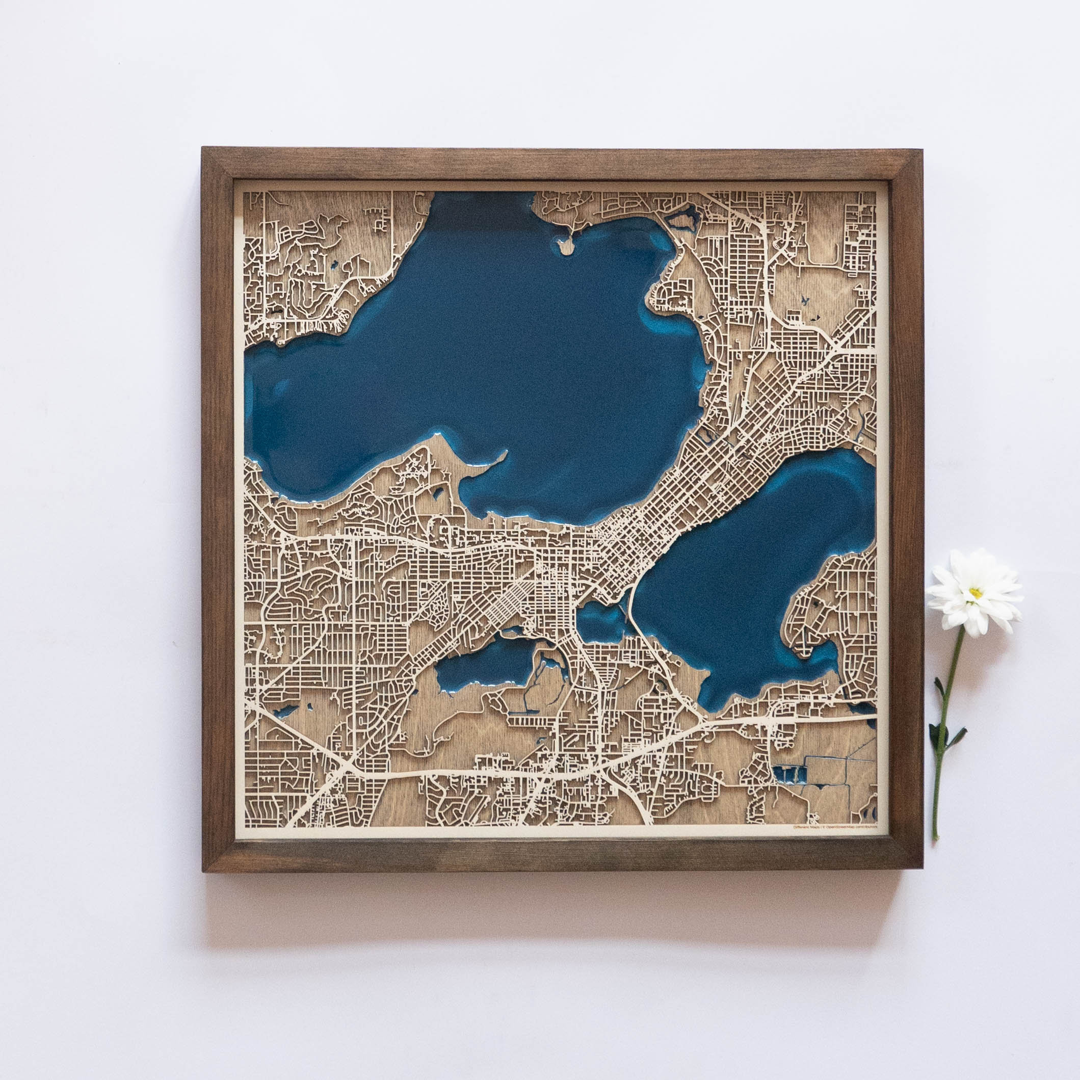 Custom Map Gift Wood and Epoxy | Etsy