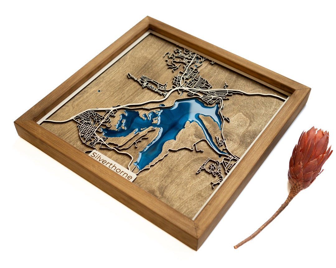 Silverthorne Map | Wood and Epoxy - Etsy