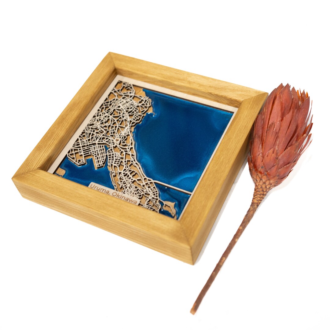 Uruma Map | Wood and Epoxy - Etsy